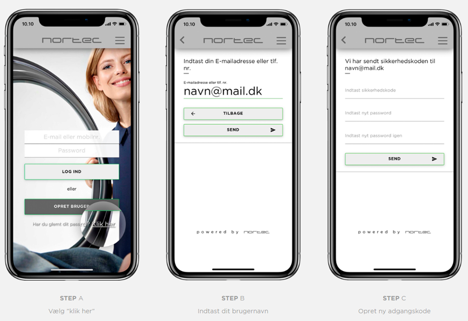 If you have forgotten your password – Nortec Help Center