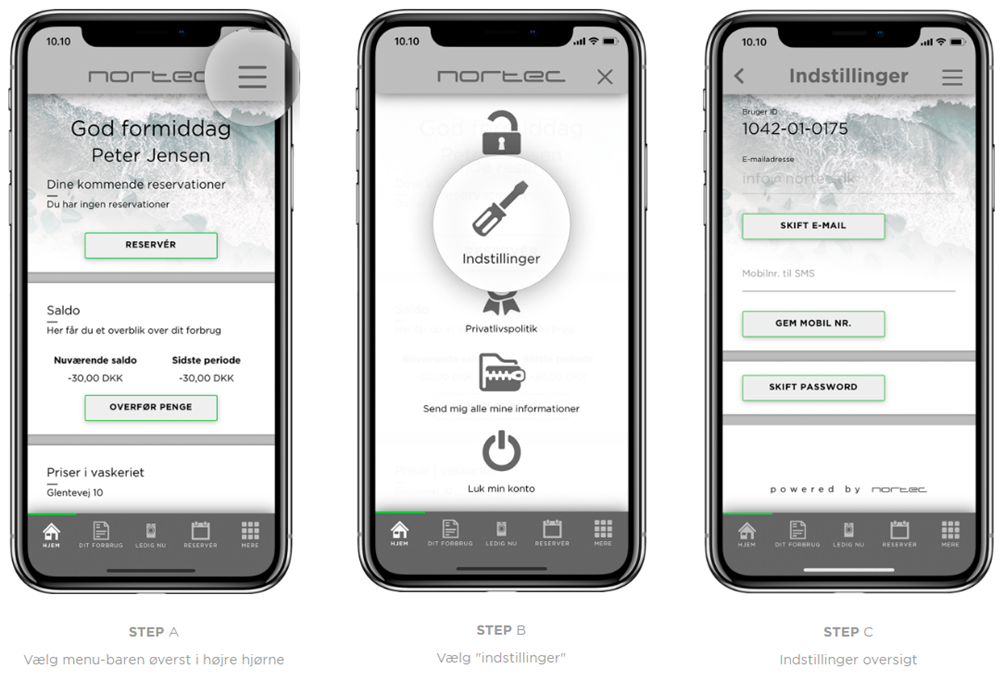 Changing email or phone number – Nortec Help Center